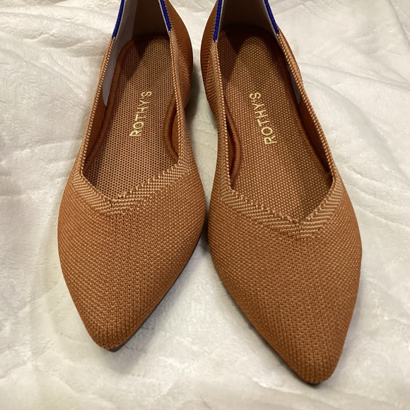 Rothy's | Shoes | Rothys The Point Amber Textile Travel Ballet Flat ...